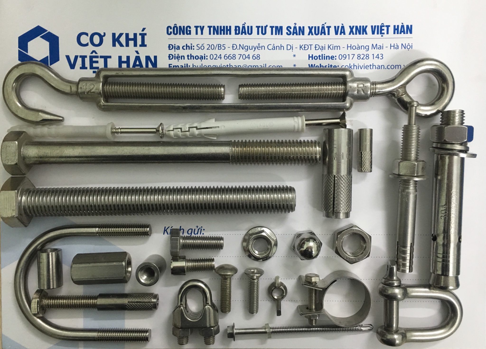 Tiêu chuẩn Bu lông inox