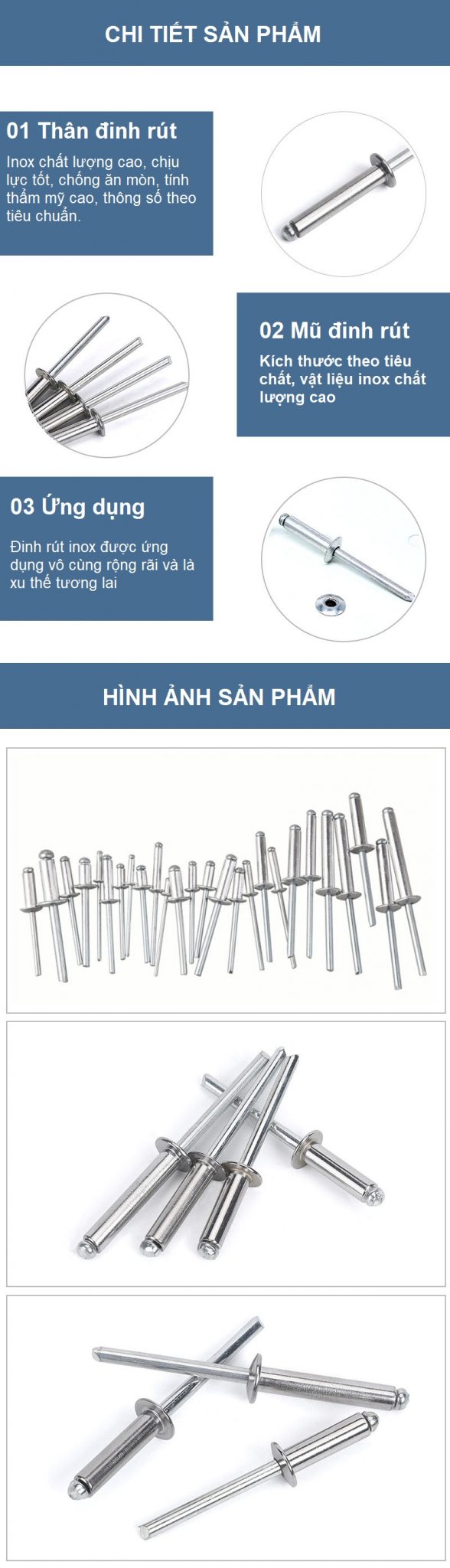 Các lỗi thường gặp khi sử dụng đinh rút inox và cách khắc phục